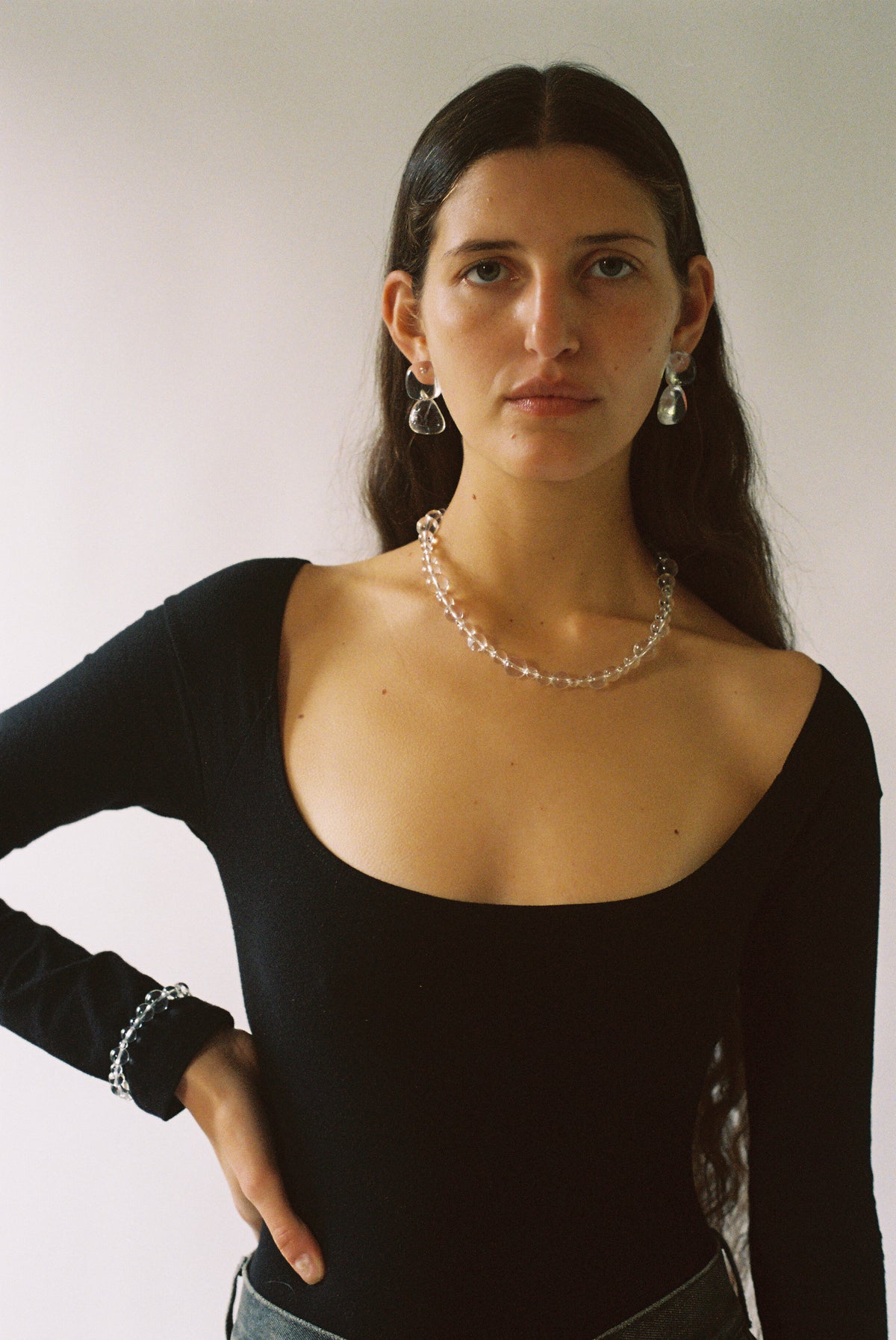 Dew Drop Necklace in Rock Crystal – VESTIGE