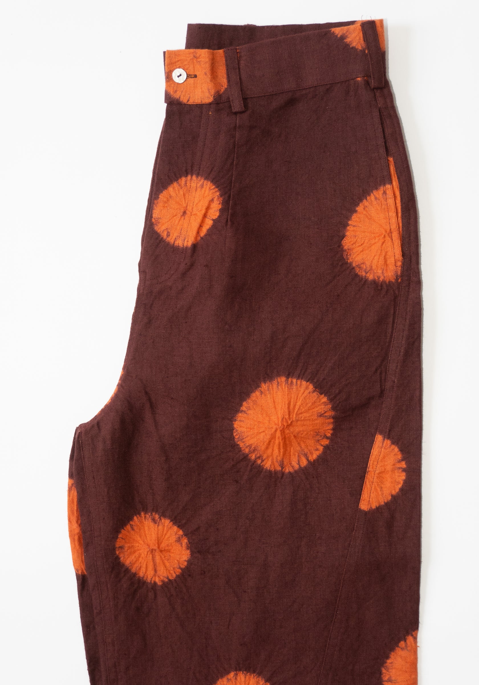 Tigra Tigra Shibori Fan Pants in Maroon and Orange – VESTIGE