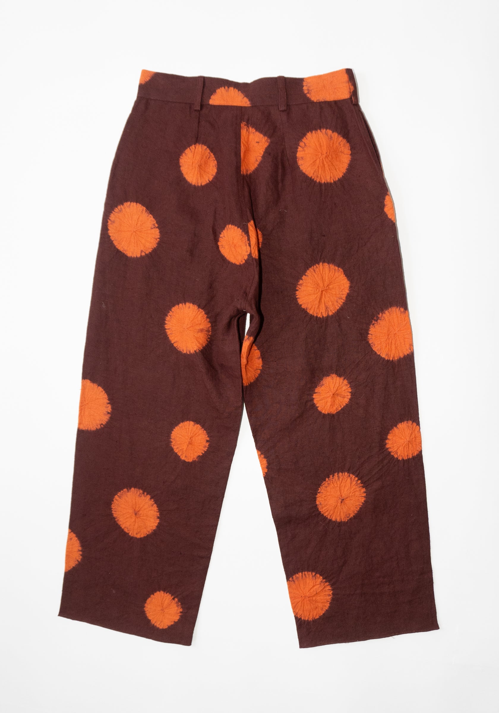 Tigra Tigra Shibori Fan Pants in Maroon and Orange – VESTIGE